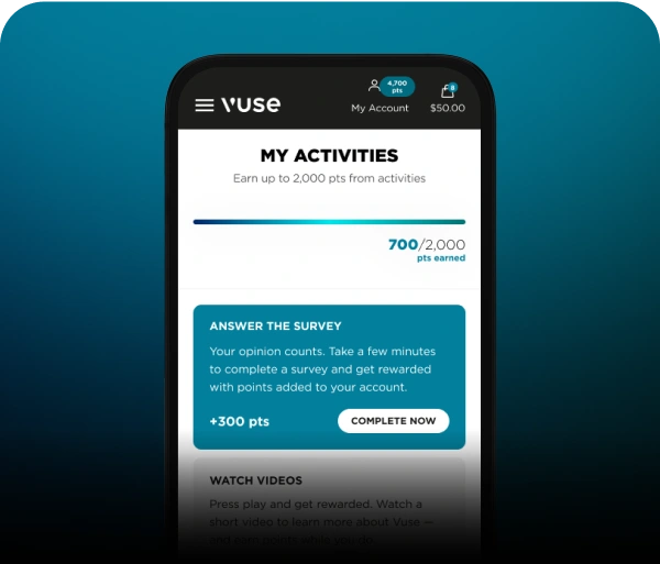 Earn Points & Rewards | Loyalty Program | Vuse CA