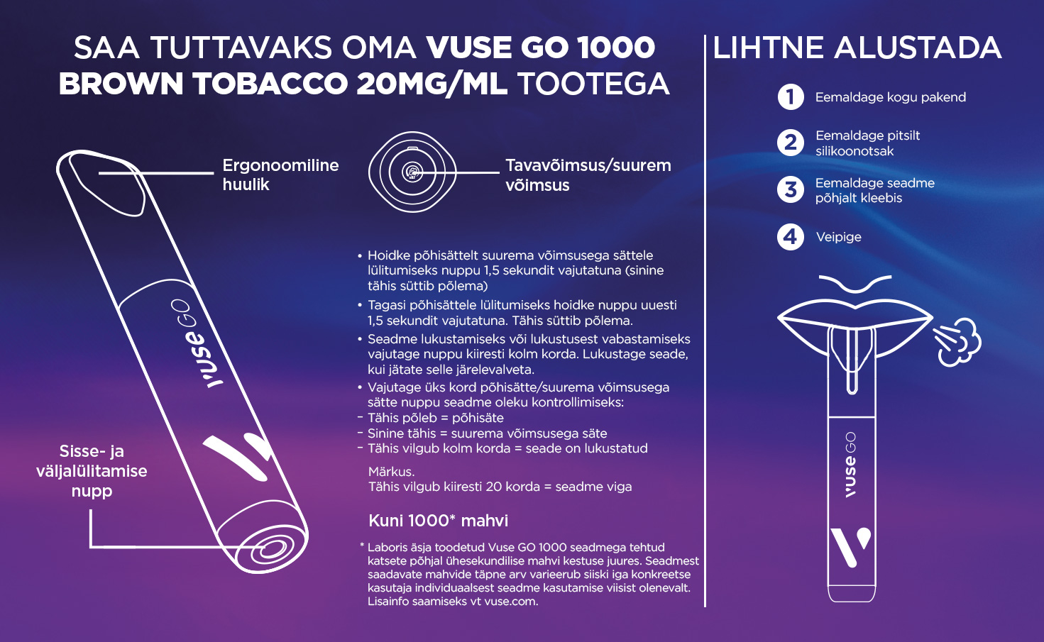 VUSE e-sigaretid | VUSE Eesti