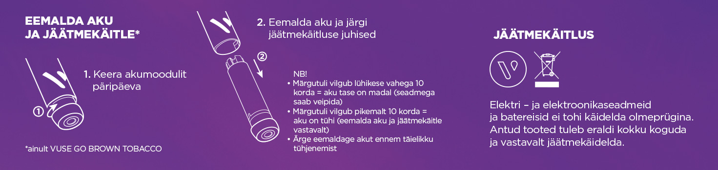 VUSE e-sigaretid | VUSE Eesti