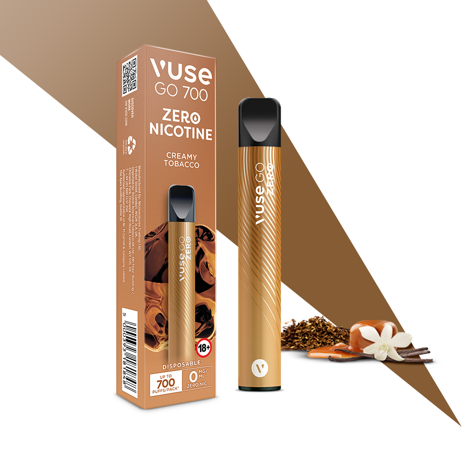Vuse GO 700 Creamy Tobacco | Disposable Vape | Vuse