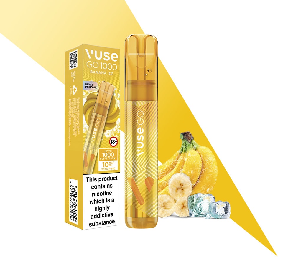 Vuse GO 1000 Banana Ice | Disposable Vape Pen | Vuse UK