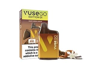 Vuse Go 800 Creamy Tobacco | Disposable Square Vape | Vuse