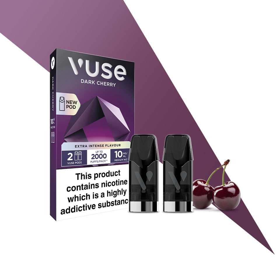 Vuse Dark Cherry | Extra Intense Flavour Pods | Free Delivery
