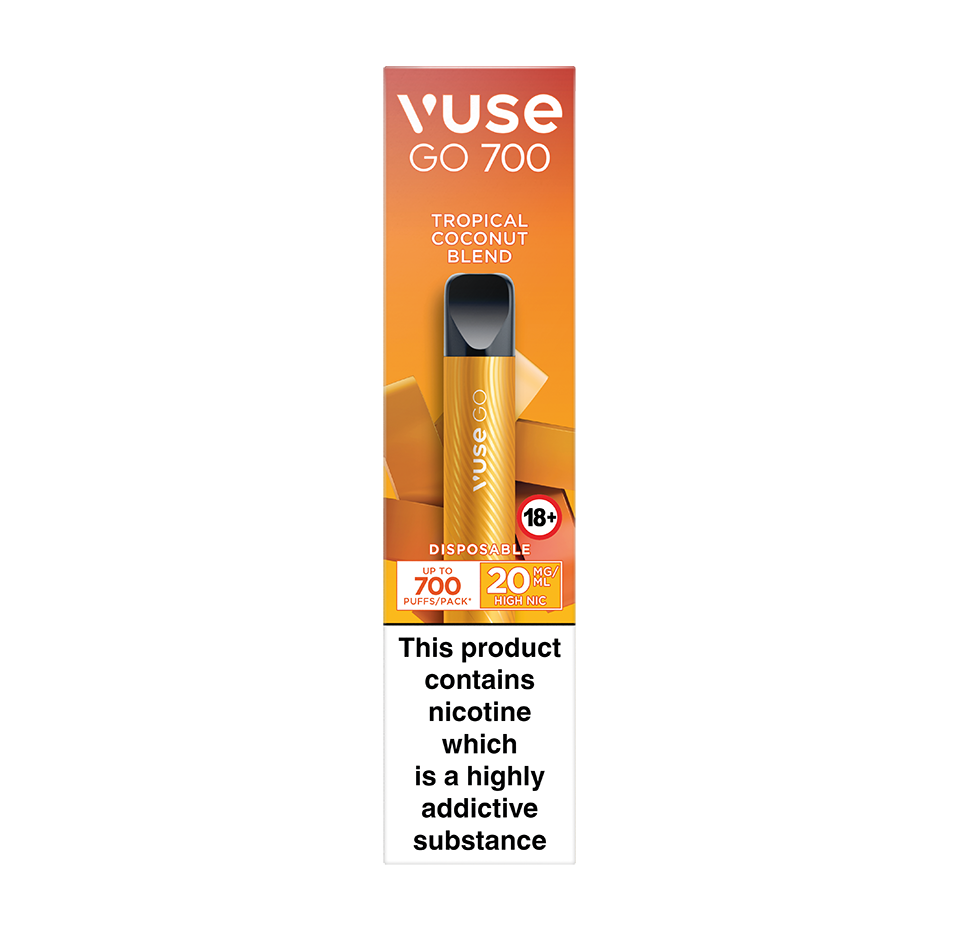 Vuse GO 700 Tropical Coconut Blend| Disposable Vape | Vuse