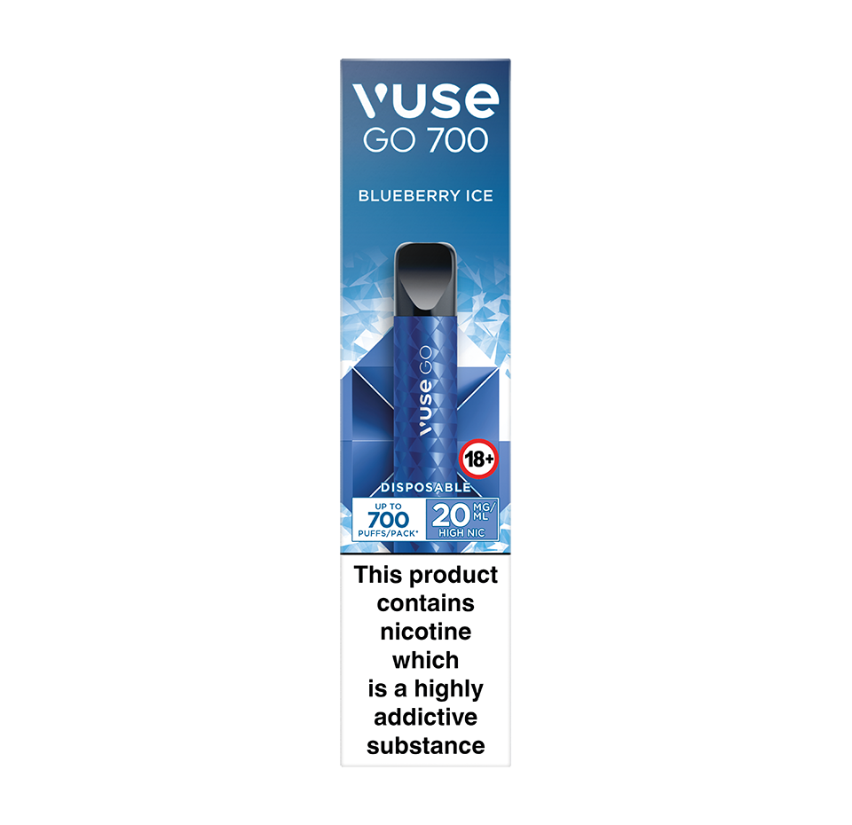 Vuse GO 700 Blueberry Ice| Disposable Vape | Vuse