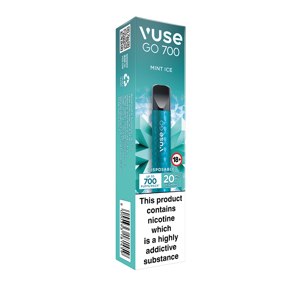 Vuse GO 700 Mint Ice| Disposable Vape | Vuse