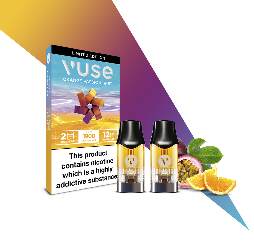 Orange Passionfruit ePod Pods | Nic Salt E-Liquid | Vuse UK
