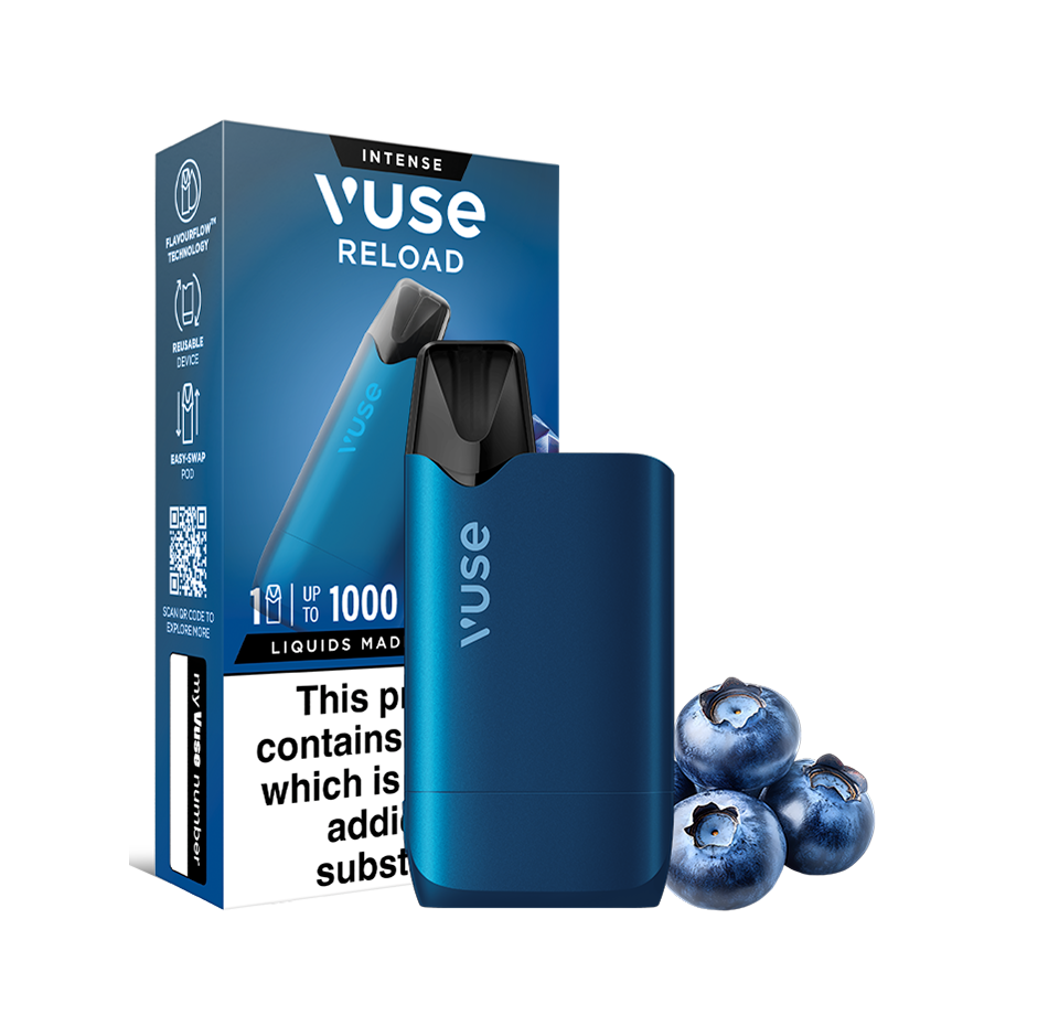 Vuse Reload Blueberry Ice | Square Vape Device Kit | Vuse UK