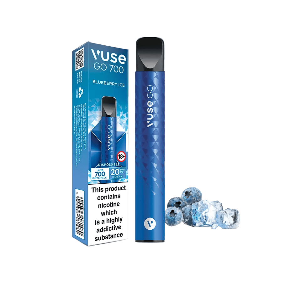 Vuse Go 700 Blueberry Ice Disposable Vape 20mg