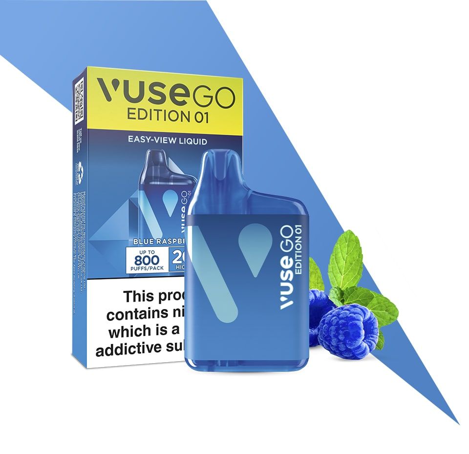 Vuse Go 800 Blue Raspberry | Disposable Square Vape | Vuse Vuse Go 800 Blue Raspberry | Disposable Square Vape | Vuse