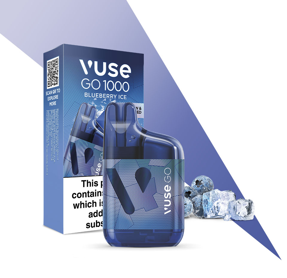 Vuse GO 1000 Box Blueberry Ice| Disposable Vape Box | Vuse UK
