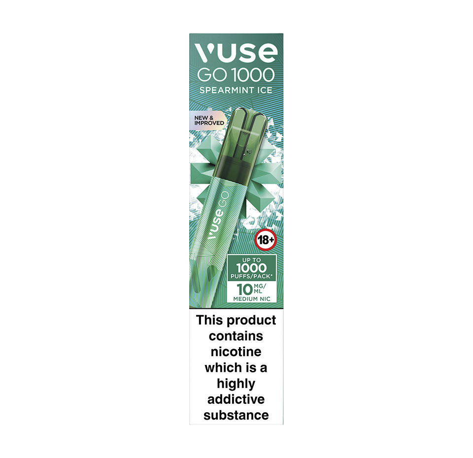 Vuse GO 1000 Spearmint Ice | Disposable Vape Pen | Vuse UK
