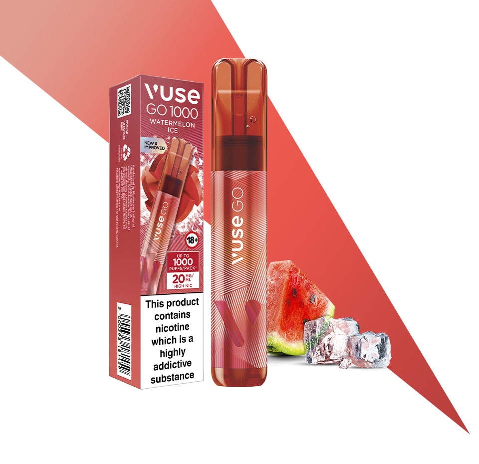 Vuse GO 1000 Pen Watermelon Ice Disposable Vape 20 mg