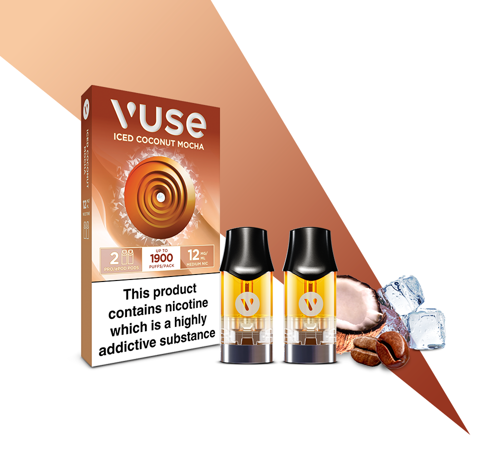 Iced Coconut Mocha Pro Pods | Nic Salts E-liquid | Vuse UK