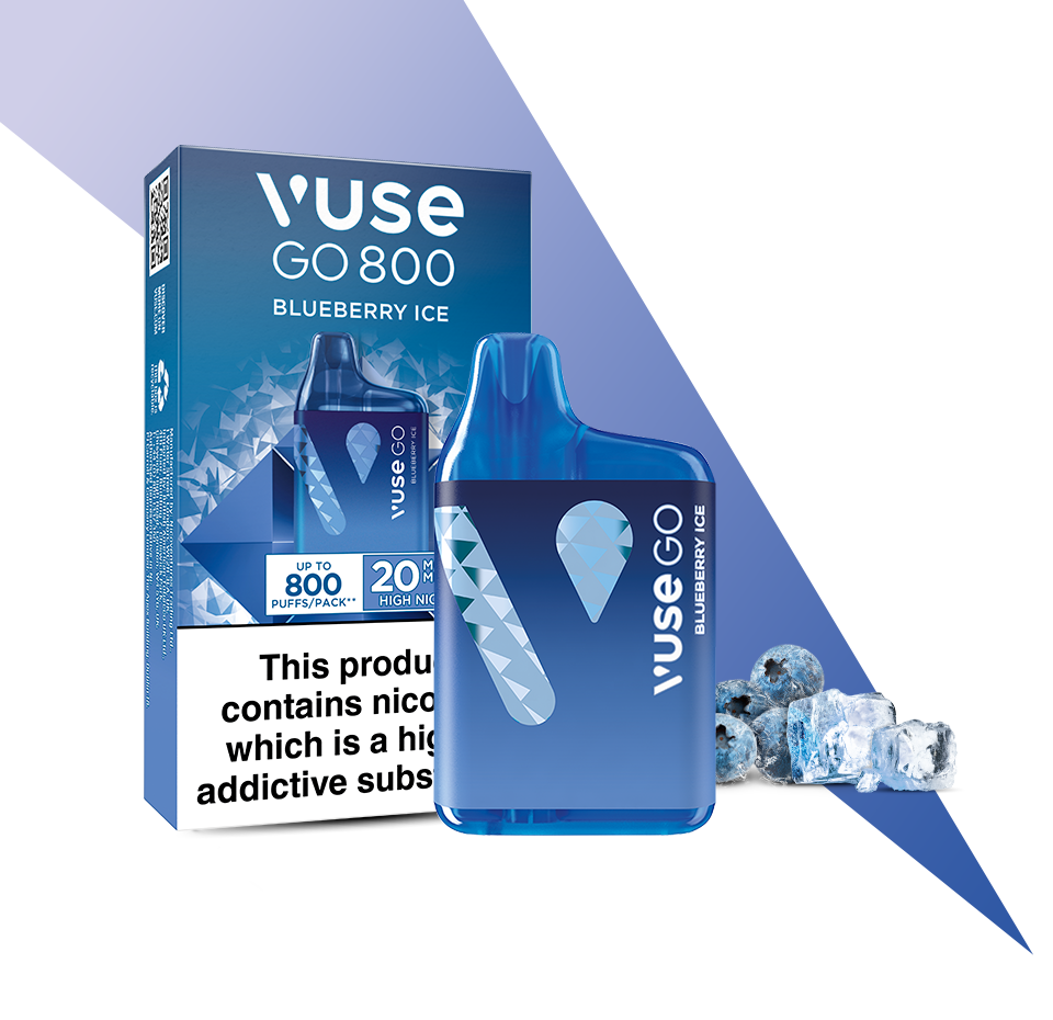 Vuse Go 800 Blueberry Ice | Disposable Vape | Vuse