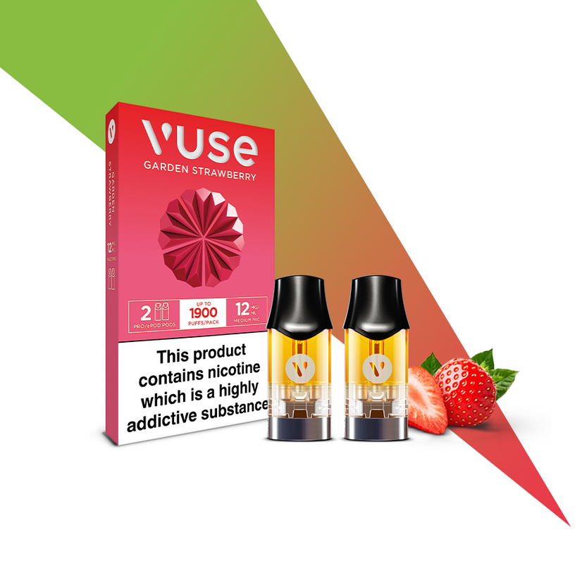 Garden Strawberry Vuse Pro | Nic Salts E-Liquid | Vuse UK Garden Strawberry Vuse Pro | Nic Salts E-Liquid | Vuse UK