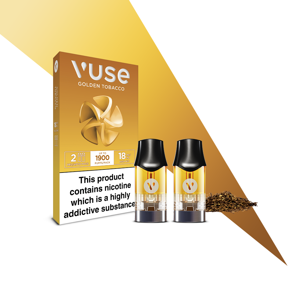 Golden Tobacco Vuse Pro | Nic Salts E-Liquid | Vuse UK