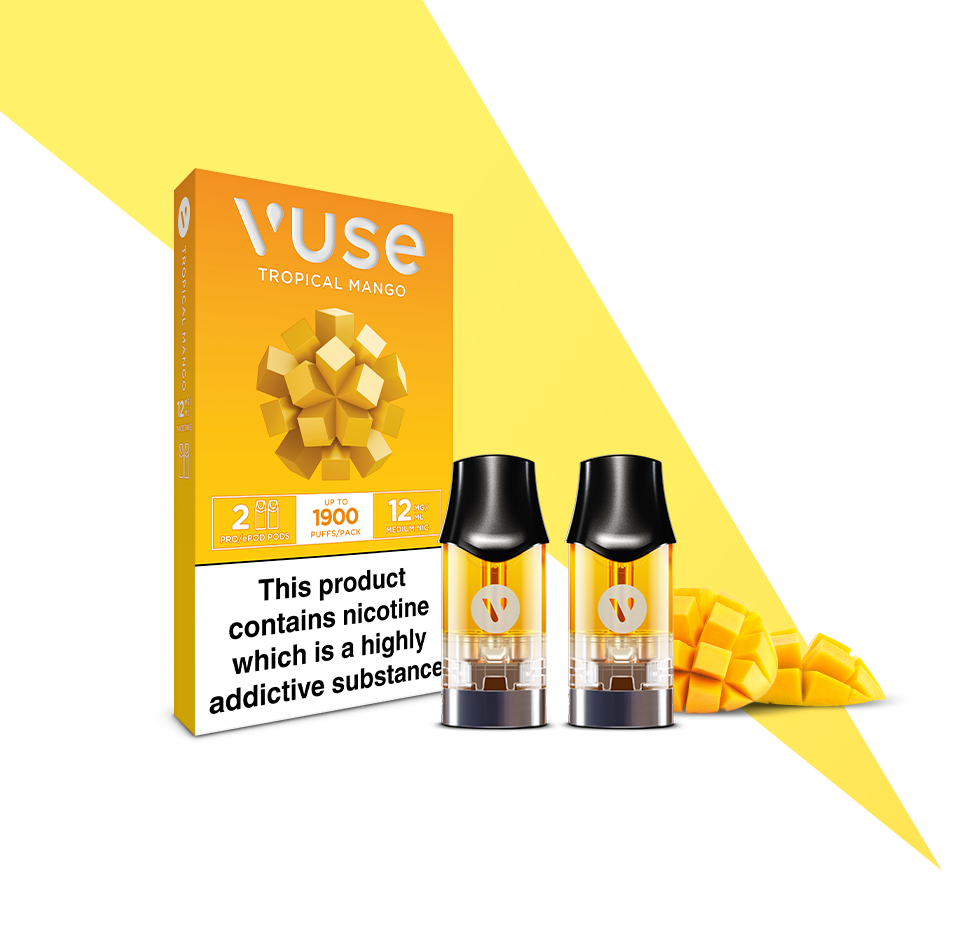 Tropical Mango Vuse Pro | Nic Salts E-Liquid | Vuse UK Tropical Mango Vuse Pro | Nic Salts E-Liquid | Vuse UK