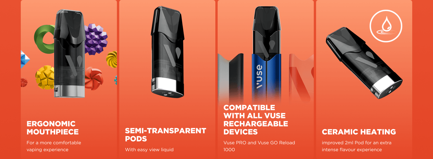 Vuse Extra Intense Flavours Pods | Learn More | Vuse UK