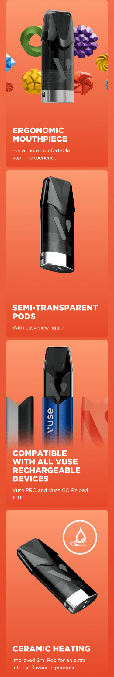 Vuse Extra Intense Flavours Pods | Learn More | Vuse UK