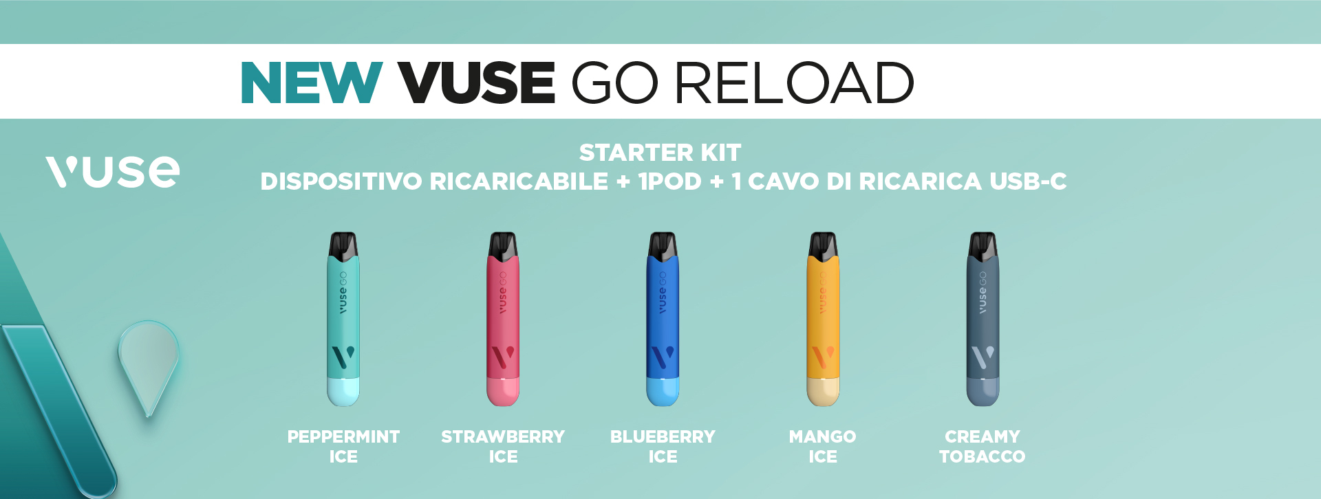 Vuse GO Reload 1000 Strawberry Ice - 20 mg