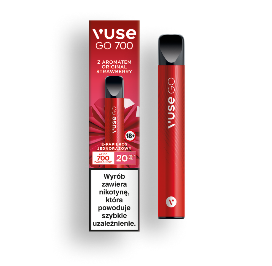 Jednorazowy e papieros Vuse Go Original Strawberry | Vuse