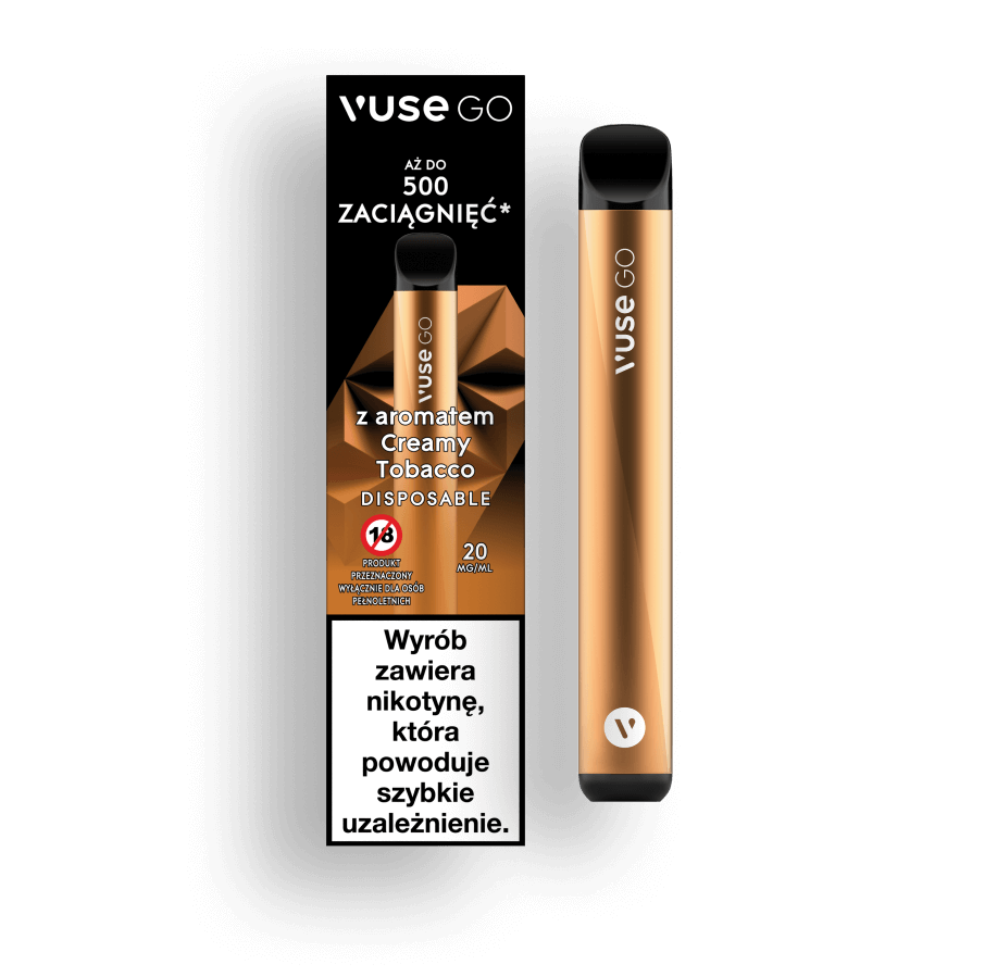 Jednorazowy e-papieros Vuse Go Creamy Tobacco | Vuse