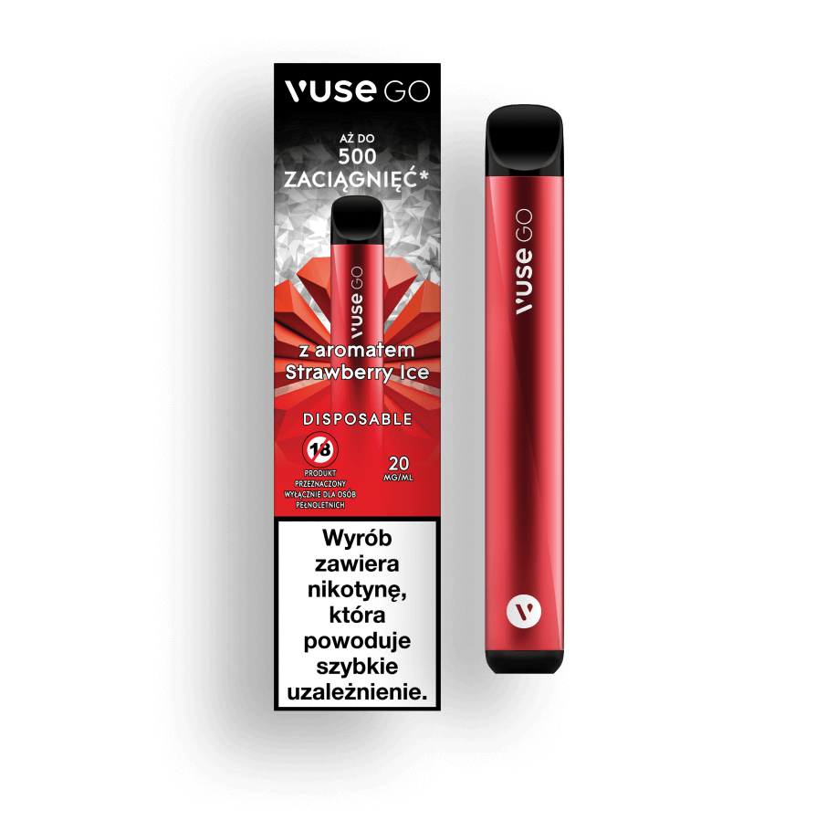 Jednorazowy e-papieros Vuse Go Strawberry Ice | Vuse
